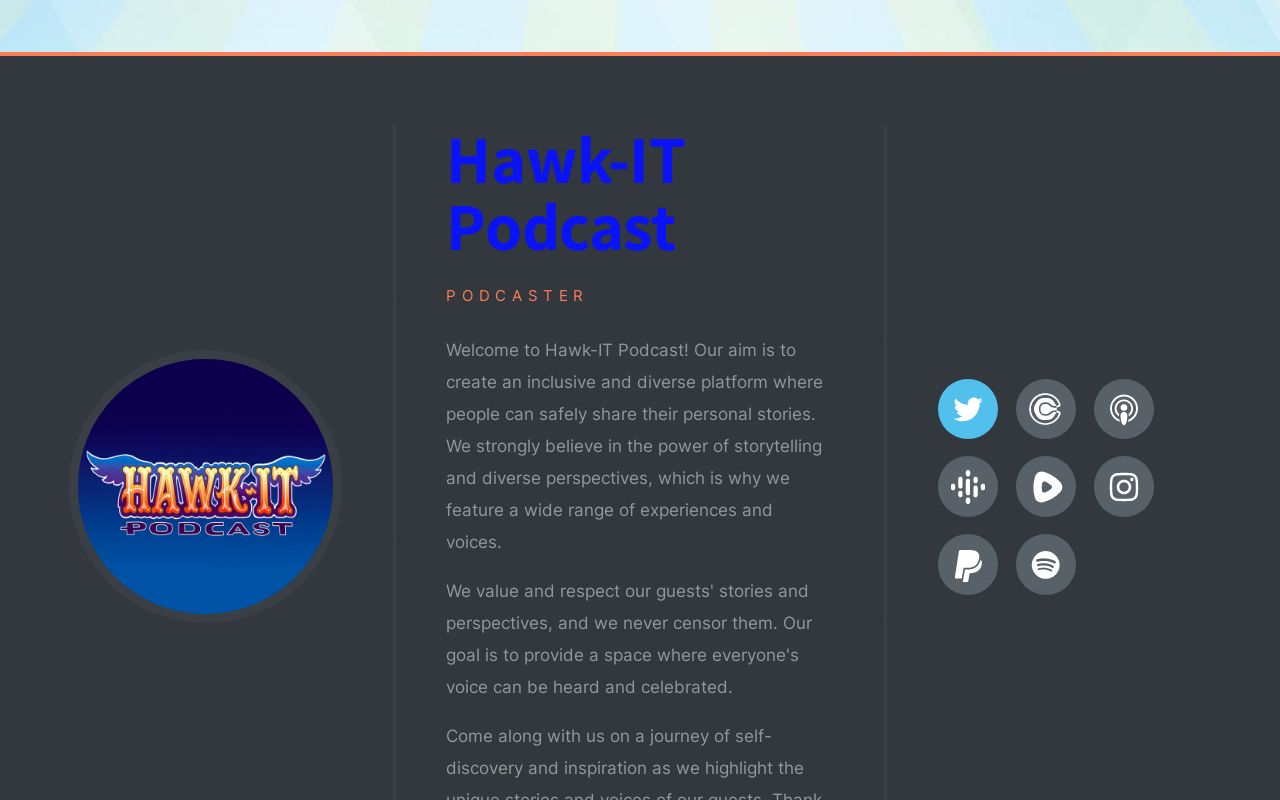 Hawk-IT Podcast Website